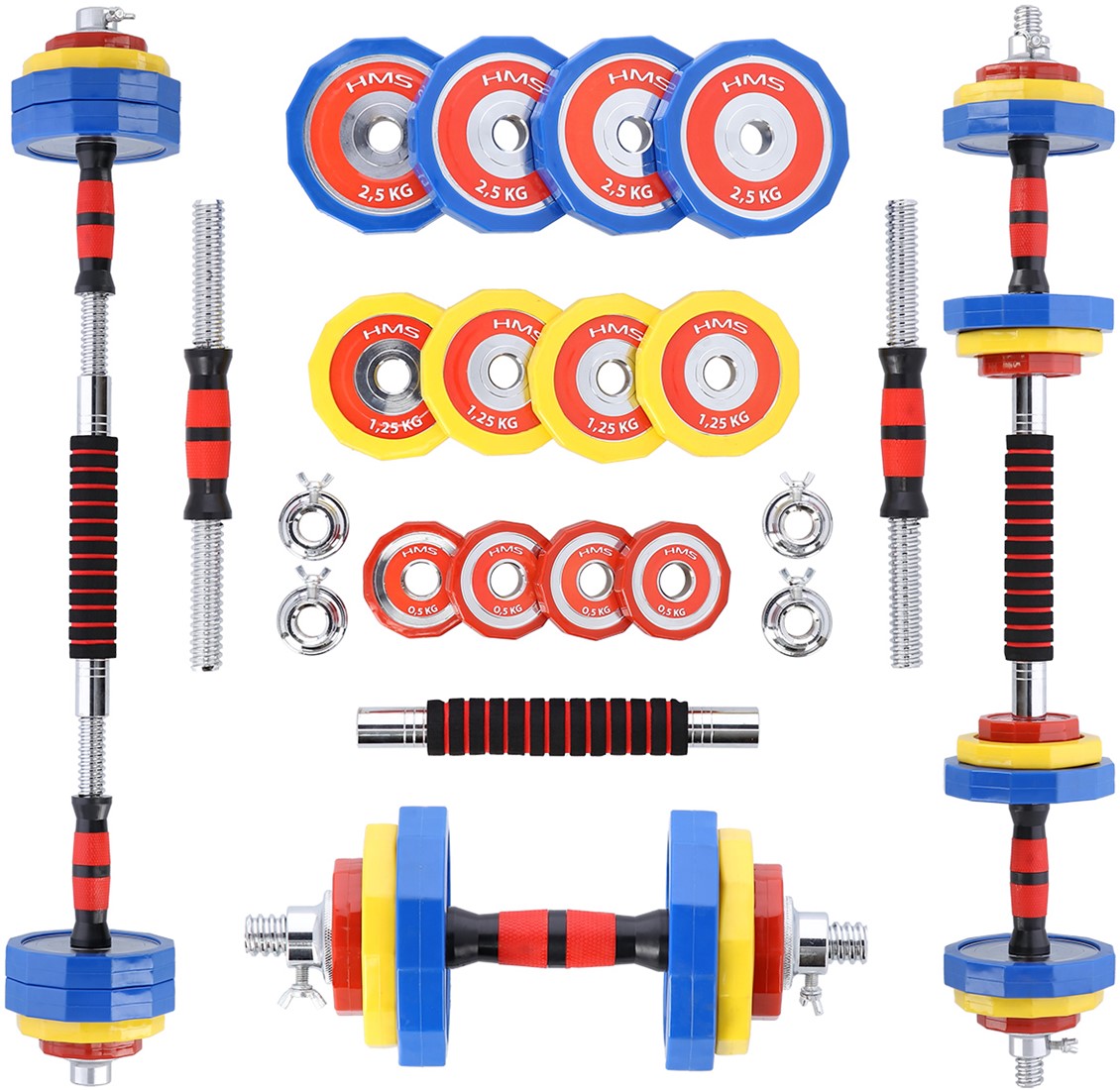 HMS Verstelbare Halter en Dumbbell Set - Multi - 21 kg | Fitwinkel.be